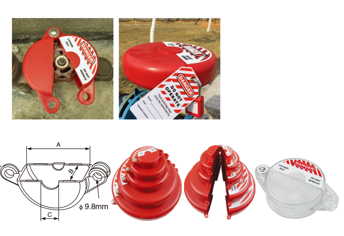 STANDARD GATE VALVE LOCKOUT FOR VALVE HANDLE 1" TO 13" - SafeLock LOTO ...